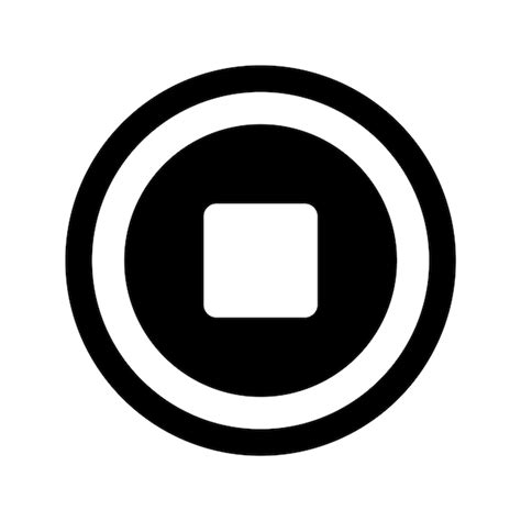 Premium Vector Stop Button Icon Simple Vector Design