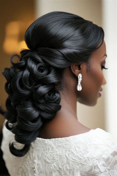 50 Bridal Hair Ideas For Black Women Wedding Hairstyles Black Hair