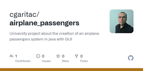 Github Cgaritacairplanepassengers University Project About The