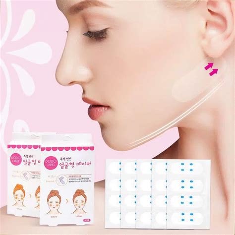 🚚당일출고🚚 리프팅 테이프 이중 턱 투명 턱살제거 브이라인 밴드 스티커 얼굴형 메이커 에이블리