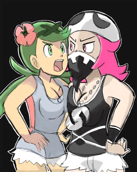 Mallow And An Team Skull Grunt Arguing Each Other Pok Mon Sun And Moon Know Your Meme