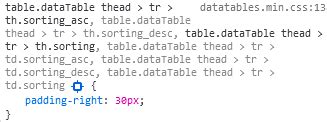 Javascript Disable Padding Added By DataTables Stack Overflow