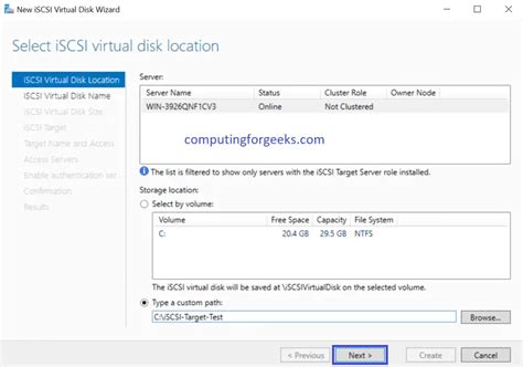Install And Configure Iscsi Target On Windows Server 2019