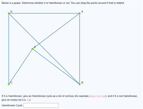 Solved Below Is A Graph Determine Whether It Is Hamiltonian Chegg