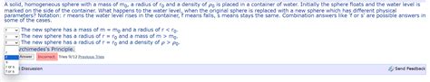 Solved A Solid Homogeneous Sphere With A Mass Of M0 A