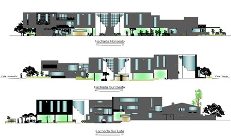 Clubhouse Elevation Design Dwg File Artofit