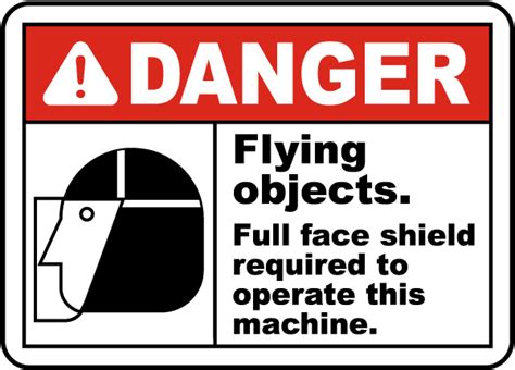 Flying Object Face Shield Required Sign I2000 By Flying Object Face Shield Required Sign I2000 By