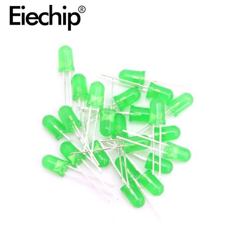 100pcs F5 5mm Led Diode Light Red Yellow Blue Whit Grandado