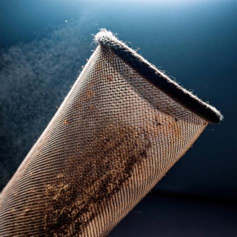 Dust Particles Escaping From A Mesh Filter In A Bright Room During