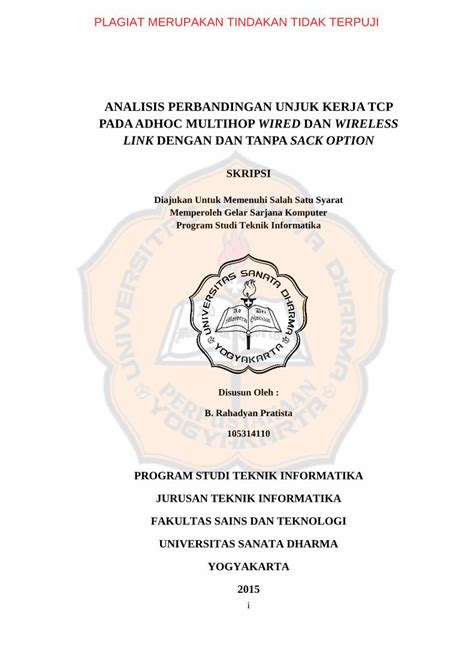 (PDF) ANALISIS PERBANDINGAN UNJUK KERJA TCP PADA … · sampai ke alamat yang dituju. Pada ...