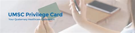 Umsc Privilege Card Umsc
