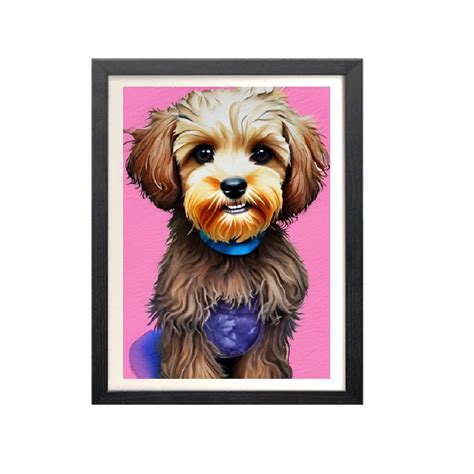 Marlow Home Co Christeen Cavapoo Portrait Cute Cavapoo Puppy Picture