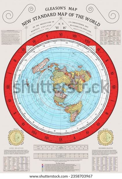 Mapa De Gleason Nuevo Mapa Estándar Ilustración De Stock 2358703967