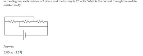 Solved In The Diagram Each Resistor Is Ohms And The Chegg Com