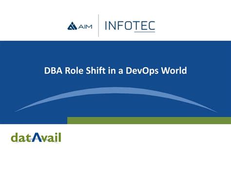 Dba Role Shift In A Devops World Pdf