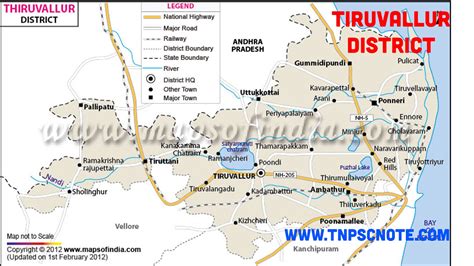 Thiruvallur District Information Boundaries And History From Shankar