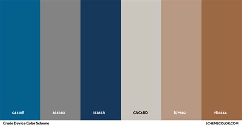 Crude Device Color Scheme Palettes