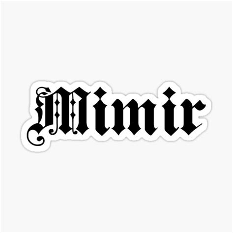 Mimir Sticker By Firewolfnath Redbubble