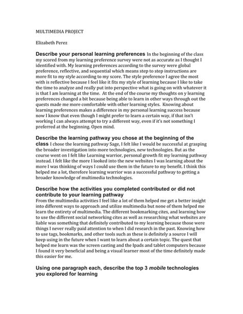 Multimedia Project Docx Internet For Beginners Internet