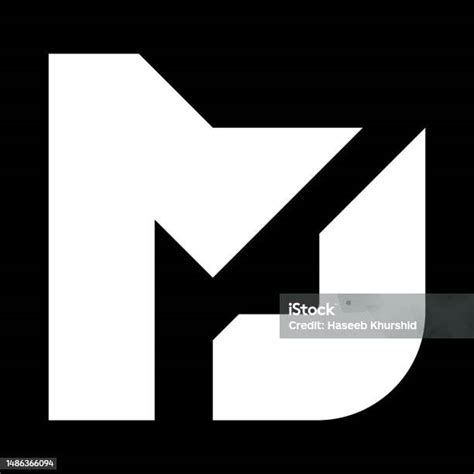 최소한의 Mj 로고 고급 배경에 Jm 편지의 아이콘입니다 Mj 모노그램 이니셜을 기반으로 한 로고 아이디어 전문적인 다양한 문자 기호와 배경에 Jm 로고 0명에 대한 스톡