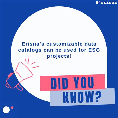 Erisnas Data Catalog For Esg Erisna Posted On The Topic Linkedin