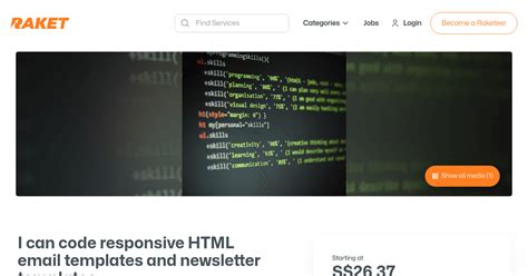 i can code responsive html email templates and newsletter templates by