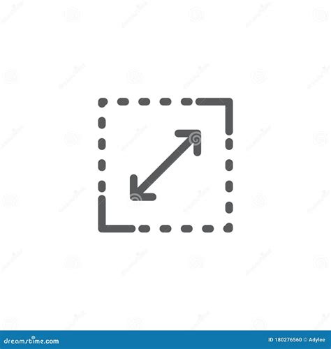 Scalability Vector Icon Symbol Sign Isolated On White Background