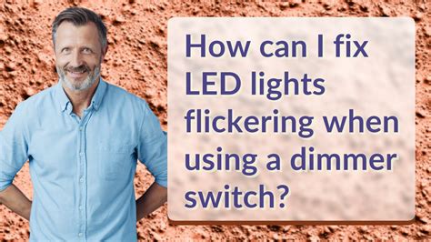 How can I fix LED lights flickering when using a dimmer switch? - YouTube