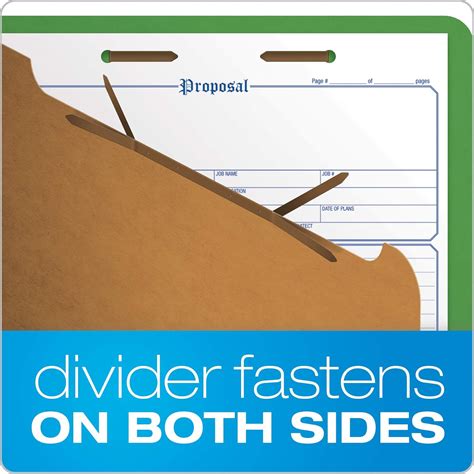 Pendaflex® Classification Folders 1 Divider 2″ Fasteners Letter Dark Green 10 Box 23733p