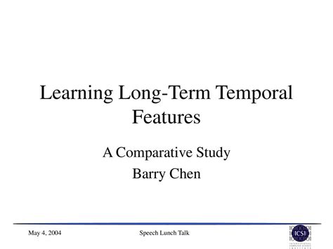 Learning Long Term Temporal Features Ppt Download