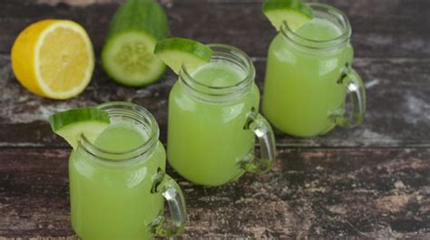 How To Make Lemon Cucumber Juice Refreshing Recipe And Health Benefits