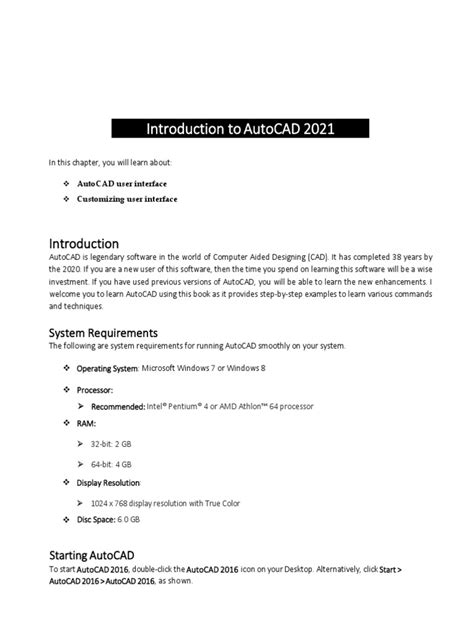Introduction To Cad Pdf Menu Computing Window Computing