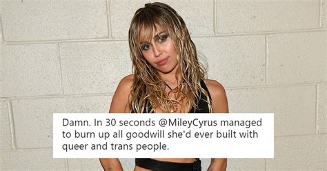 Miley Cyrus You Don T Have To Be Gay Comments Backlash