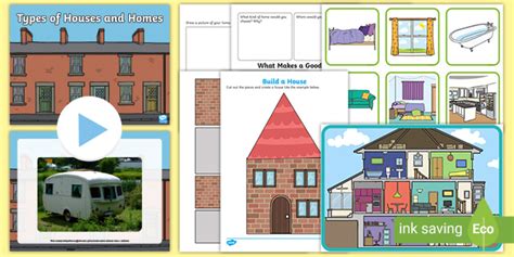 Geography Firstsecond Class Homes Pack 1 Teacher Made
