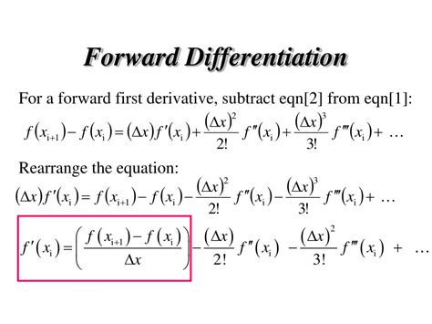 Ppt Lecture 18 Numerical Differentiation Powerpoint Presentation Free Download Id 6354339