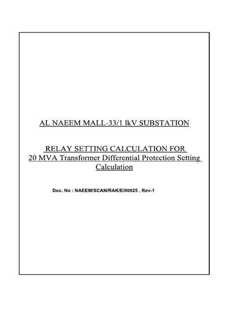 Transformer Diff Prot Rev 1 Pdf Transformer Relay