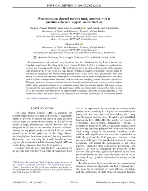 Pdf Reconstructing Charged Particle Track Segments With A Quantum