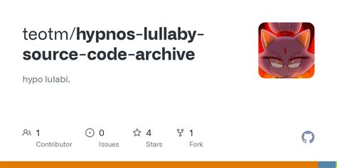 Github Teotmhypnos Lullaby Source Code Archive Hypo Lulabi