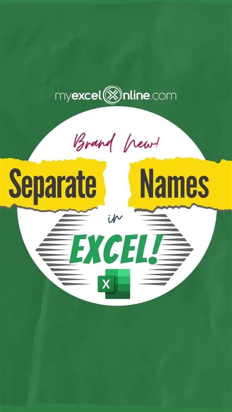 Separate Names In Excel Super Easy Trick
