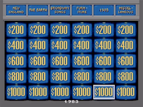 Jeopardy Deluxe Edition Retro Games Trove