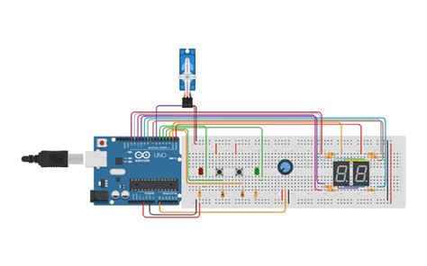 Circuit Design Servomotor Tinkercad