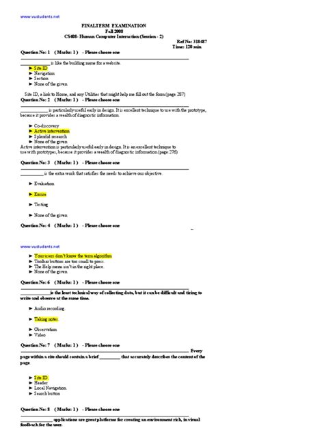 Cs 408 Solve By Xpert Final Term Pdf Accessibility Usability