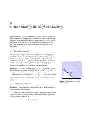 Exploring Weighted Matchings in Graph Theory | Course Hero