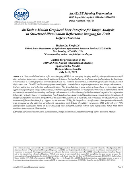 Pdf Siritool A Matlab Graphical User Interface For Image Analysis In