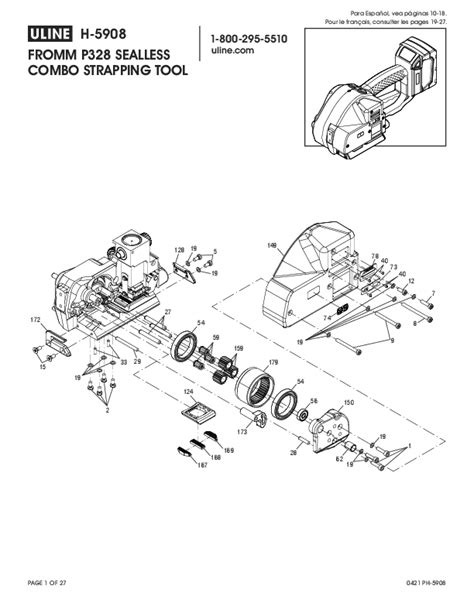 Uline H 5908 Fromm 328 Sealless Combo Strapping Tool Manual