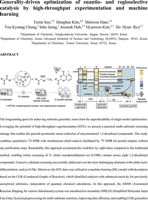 Generality Driven Optimization Of Enantio And Regioselective Catalysis By High Throughput
