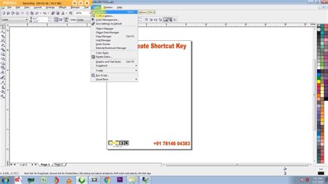 How To Create Shortcut Keys In Coreldraw In Hindi YouTube