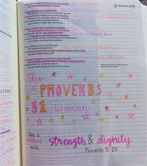 Proverbs 31 Bible Journaling In 2024 Bible Journaling Christian