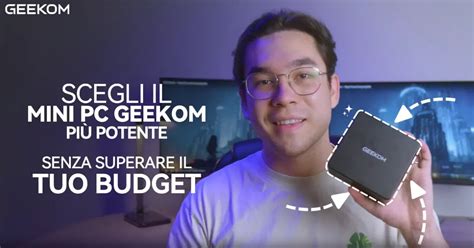 Scegli Il Mini Pc Più Potente Il Potente Geekom Ad Alte Prestazioni