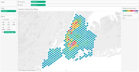 The Data School Week 9 Density Map With Hexbins Tableau Ds23